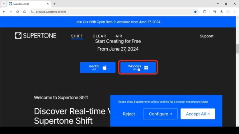 Supertone Shiftのダウンロードとインストール - スタジオポリゴン